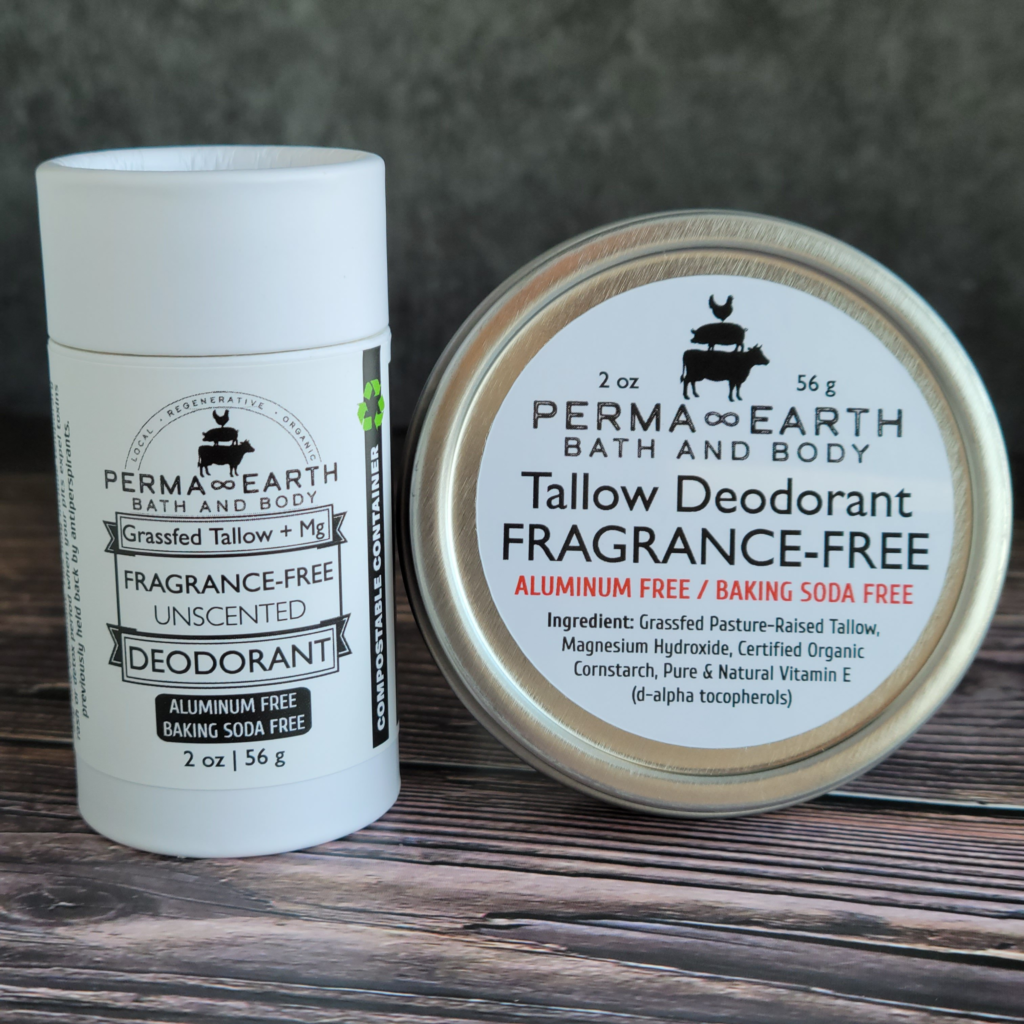 Perma Earth: Natural Tallow Deoderant - The Real Food Project
