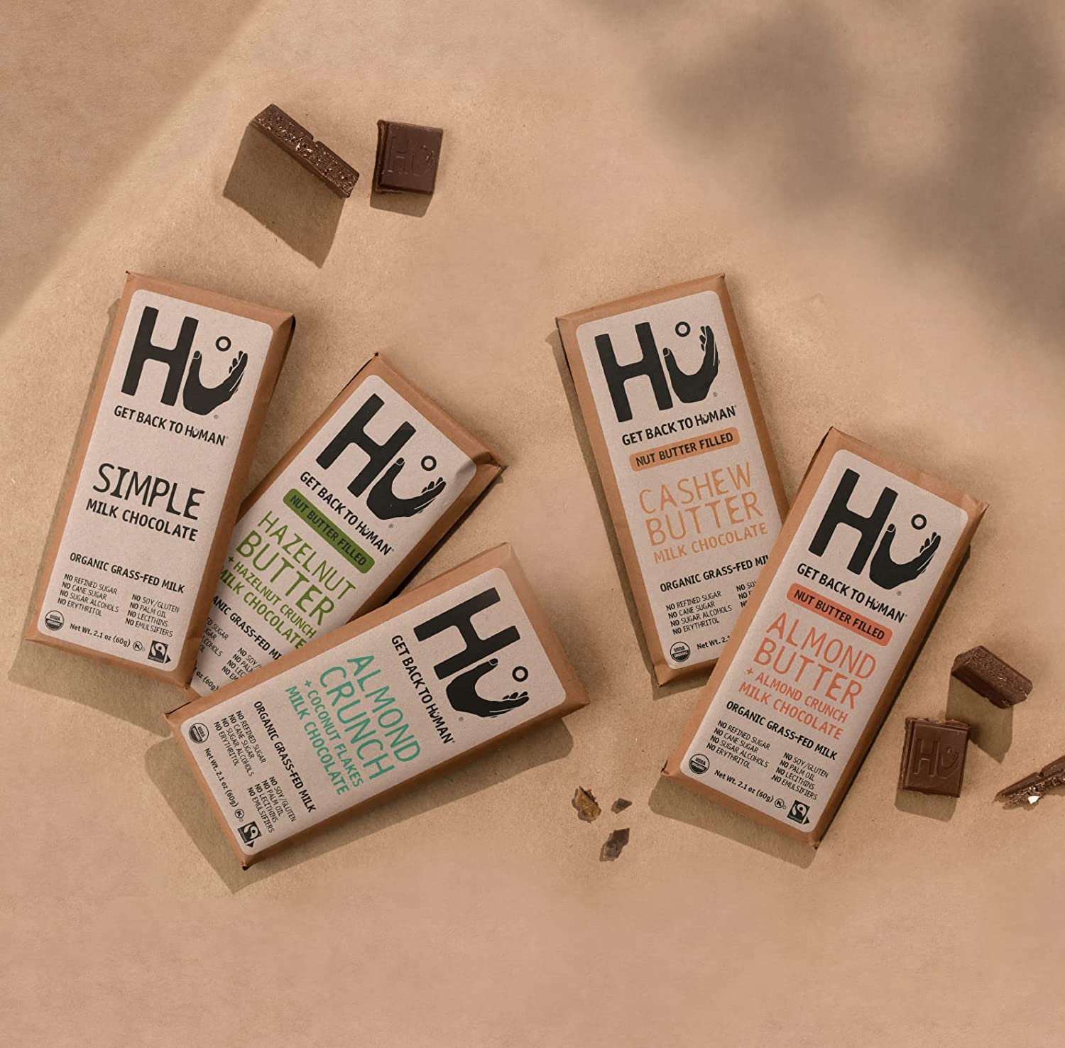 Hu Chocolate Bars: Milk Chocolate (Refined Sugar Free) - The Real Food ...
